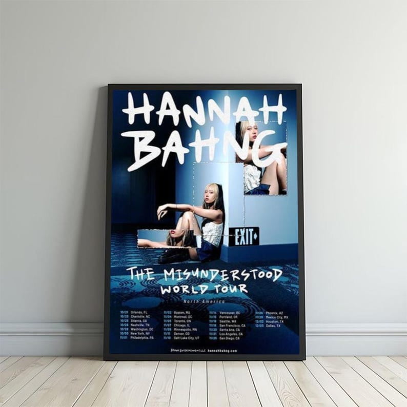 WhitePeak Art Hannah Bahng 2025 – The Misunderstood World Tour Poster ...