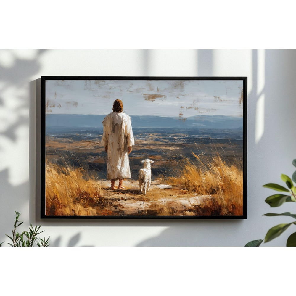 WhitePeak Art Jesus Leaves the 99 Christian Parable Poster, 8x12 ...