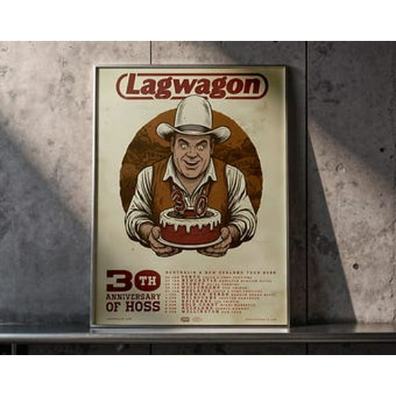 WhitePeak Art Lagwagon Poster | 30Th Anniversary Of Hoss Tour 2026 ...