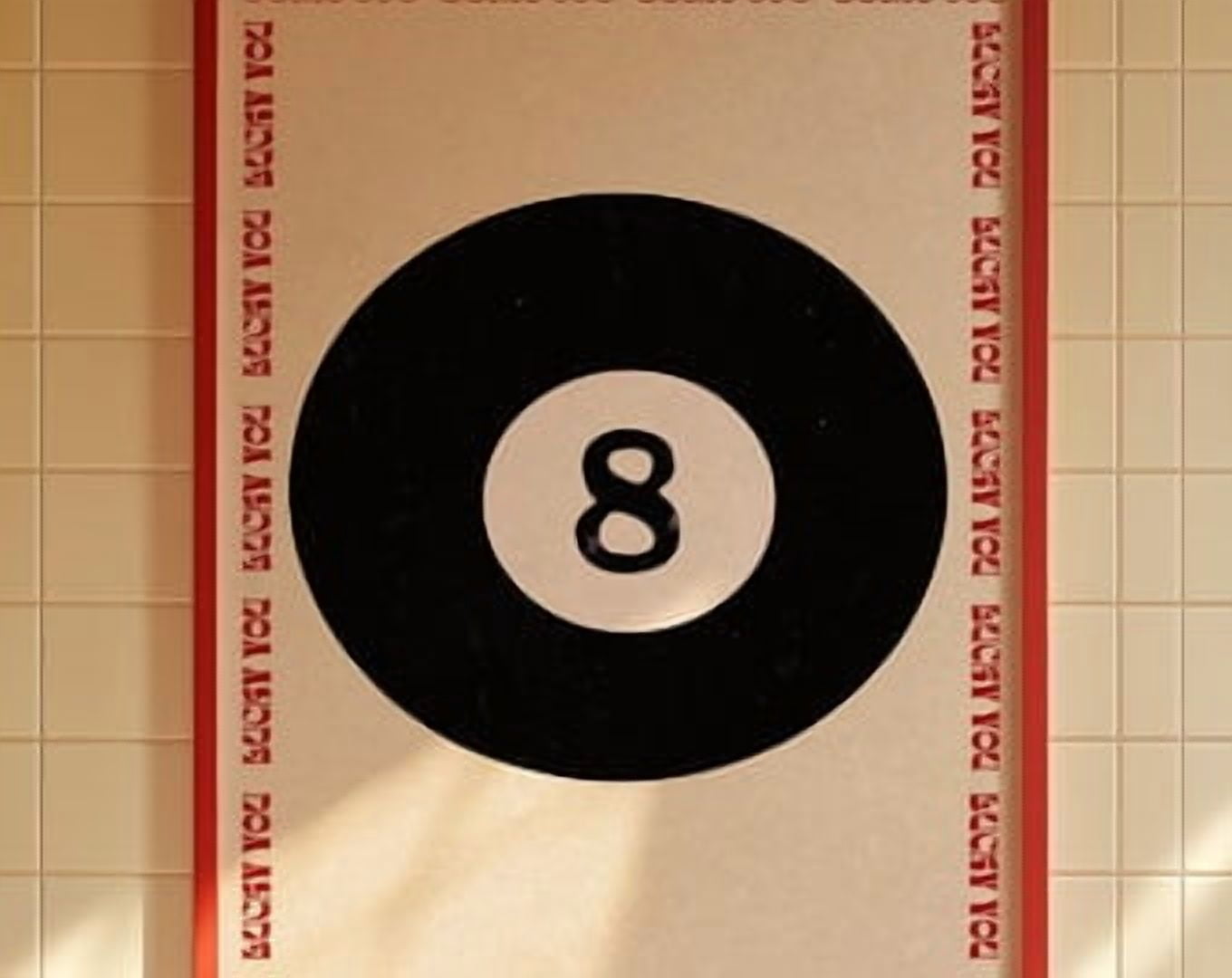 WhitePeak Art Lucky 8 Ball Poster: Retro Billiards , Housewarming Gift ...