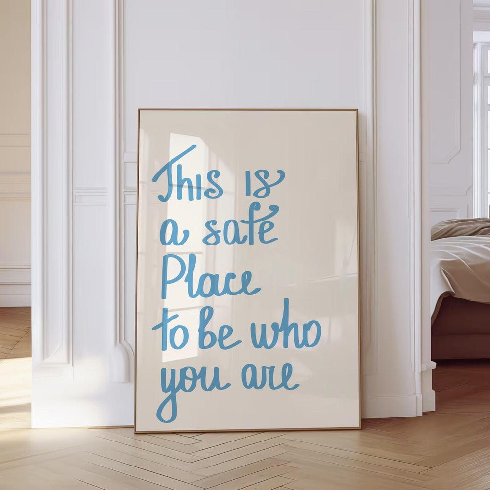 WhitePeak Art Safe Place to Be Who You Poster, 8x12 UNFFRAMED - Walmart.com