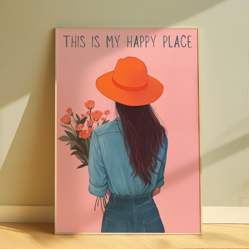 WhitePeak Art This Is My Happy Place Poster, 24x36 UNFFRAMED - Walmart.com