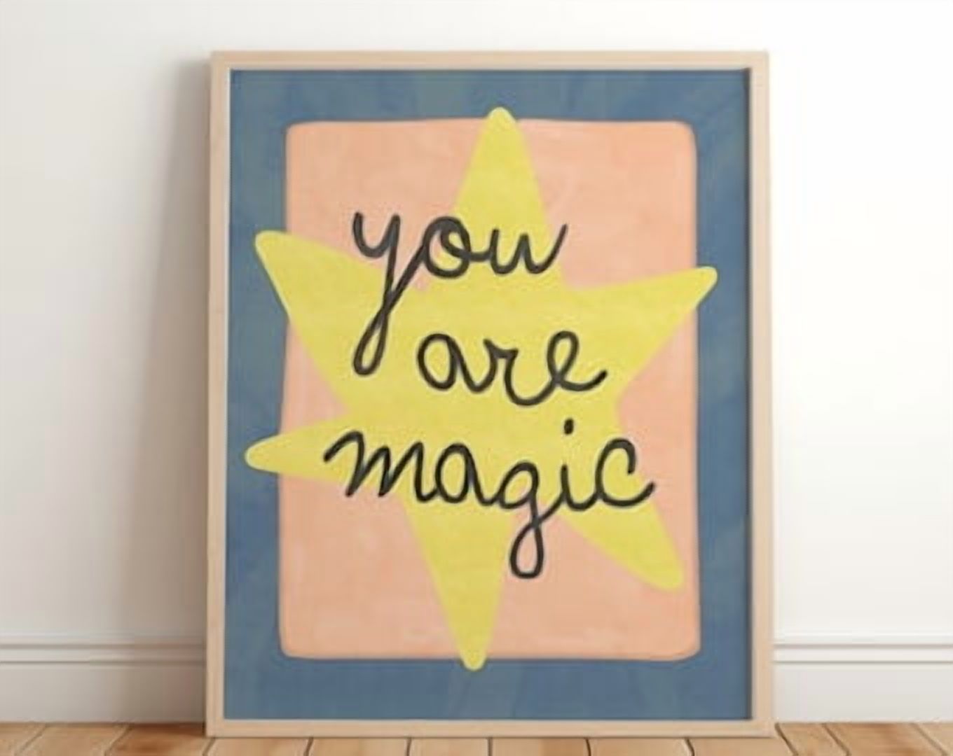 WhitePeak Art You Are Magic Kids Wall, Playroom Decor, Nursery, Kids ...