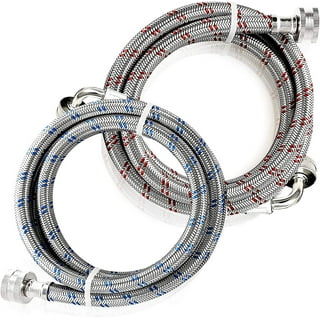 Roastove 6 feet Premium Stainless Steel Washing Machine Hoses,Burst ...