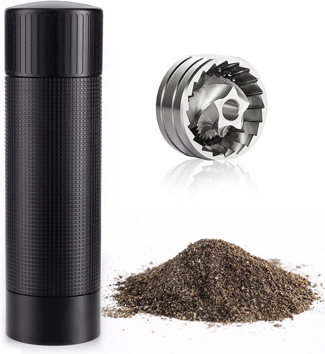 WhiteRhino Professional Spice Metal Pepper Mill Grinder, Stainless ...
