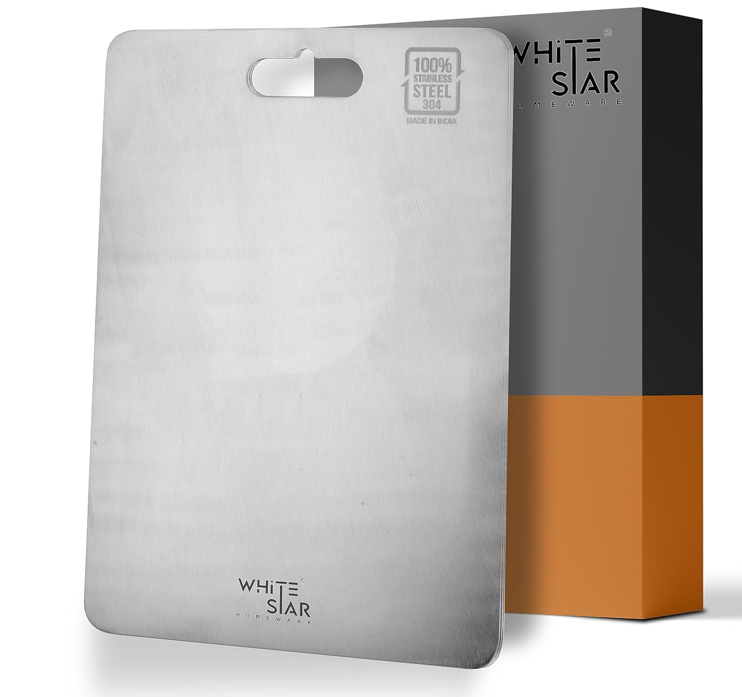 WhiteStar 304 Grade Stainless Steel Chopping Board for Cutting ...