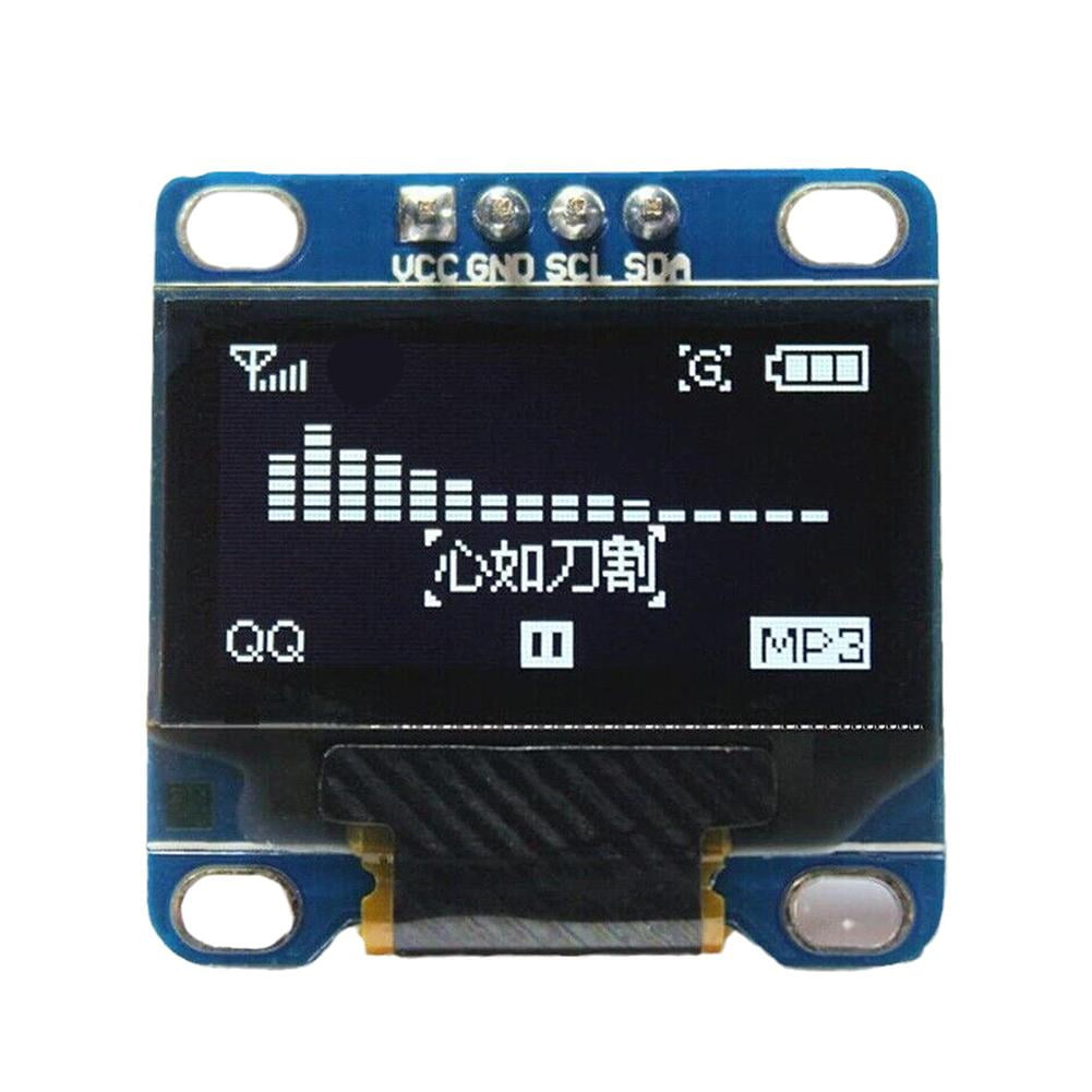 Whiteb096 Inch 4 Pin White Yellow Blue Blue I2C Iic Communication 12864 ...