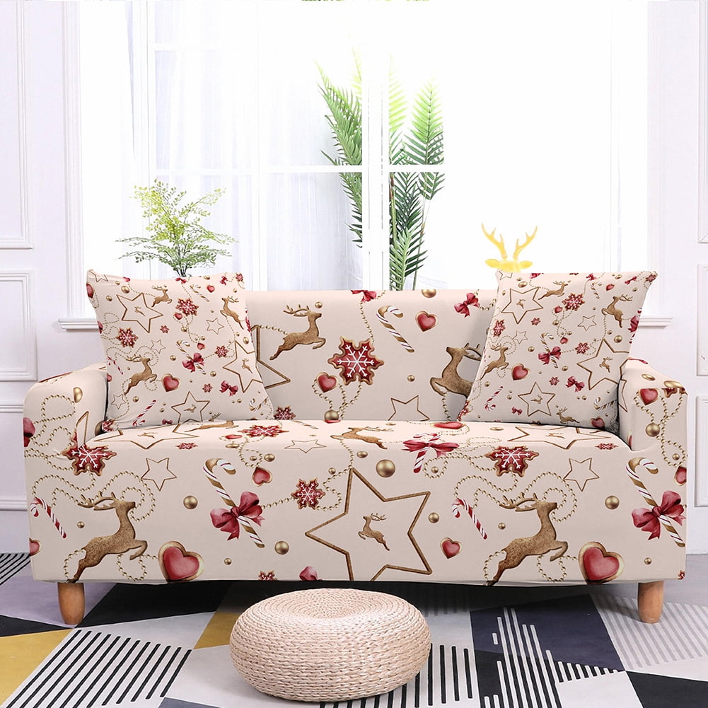Whitebeard Print Sofa Cover Elastic Couch Cover For Living Room Stretch ...