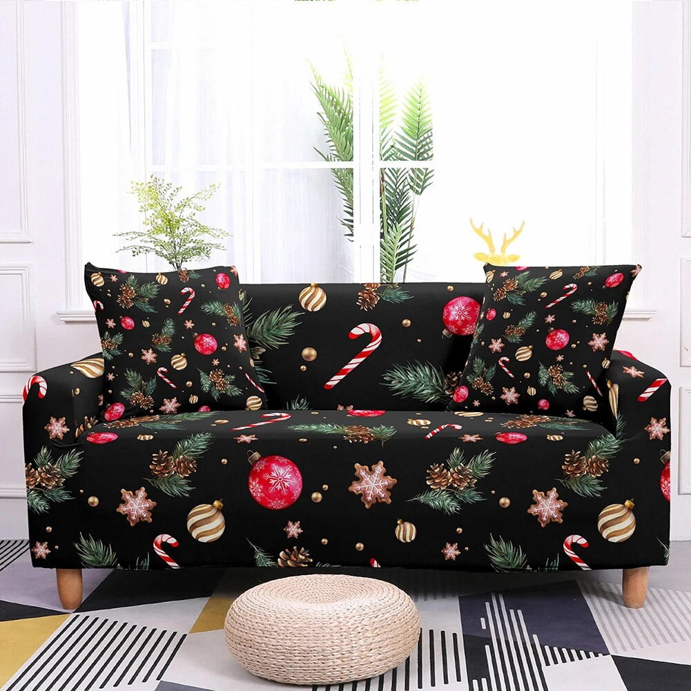Whitebeard Print Sofa Cover Elastic Couch Cover For Living Room Stretch ...