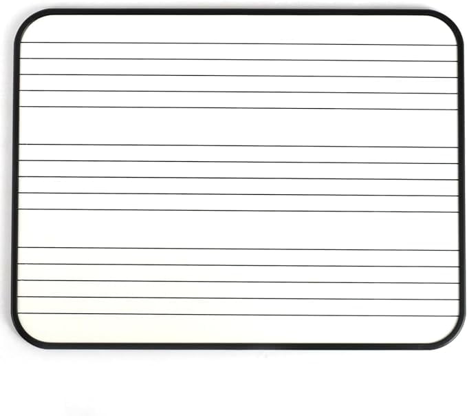 Whiteboard Dry Erase Music Staff White Board Double Sided 11 x 9 Inch ...