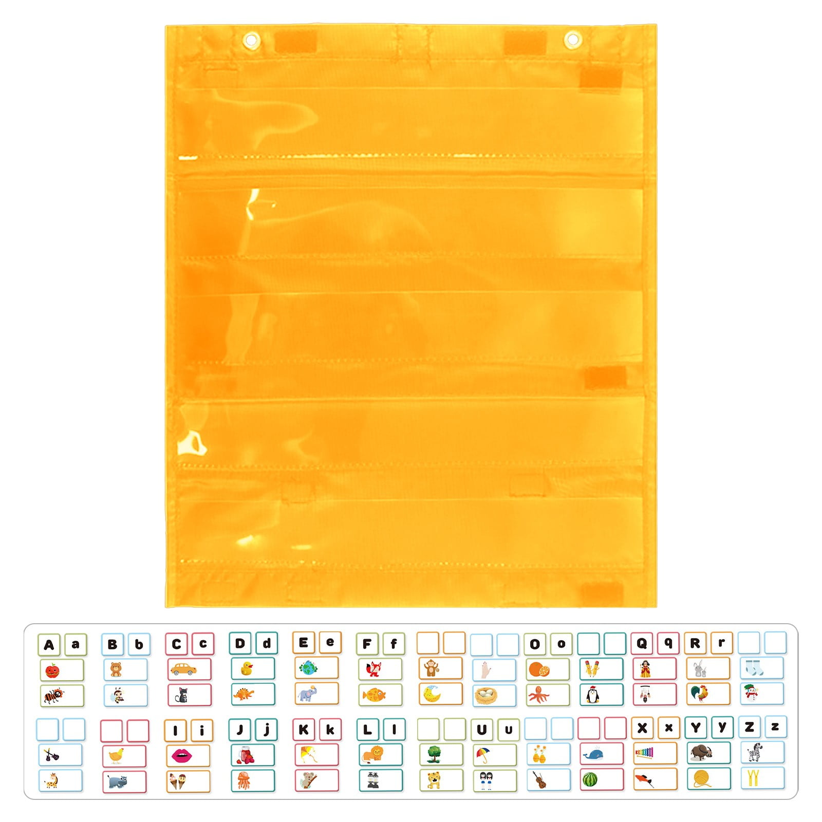 Whiteboard Magnet Card Pocket,Pocket Double with 5+2 Pockets for Daily ...