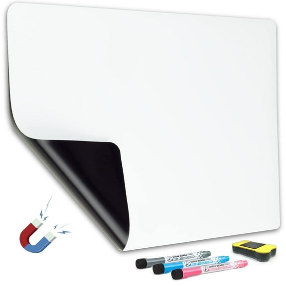Curved Calendar Whiteboard, 16.5″x20.4″, Magnetic Dry Erase Board ...