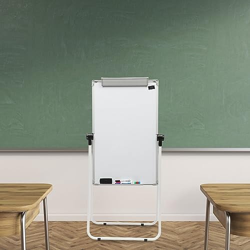 Whiteboard with Stand, Portable Standing Double Sided Mag-netic Dry ...