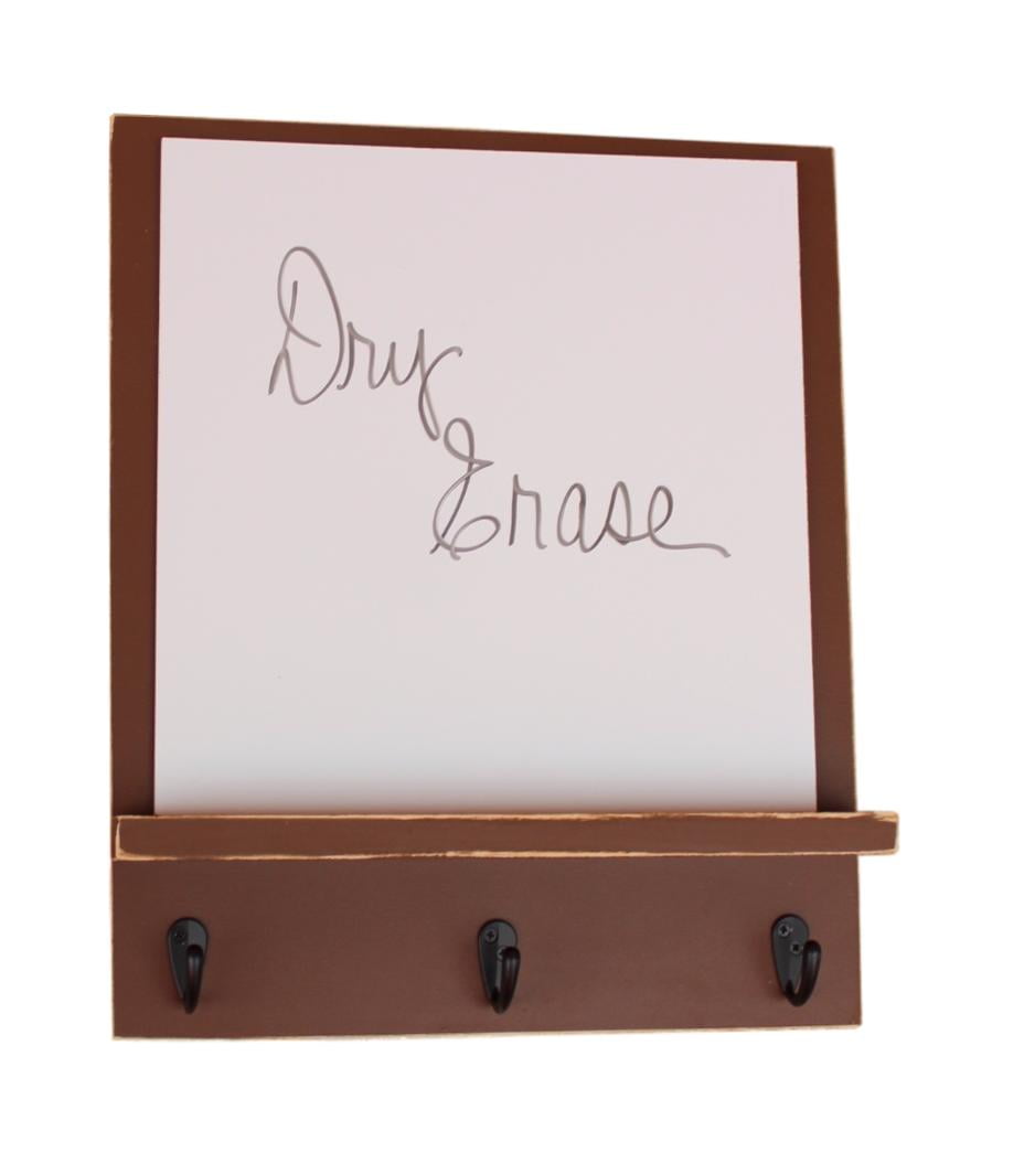 Whiteboard with Key Hooks and Shelf - Walmart.com