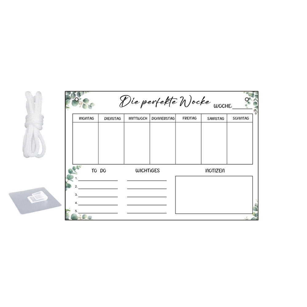 Whiteboards and Dry Erase Boards Hanging Erasable Acrylic Weekly Plan ...
