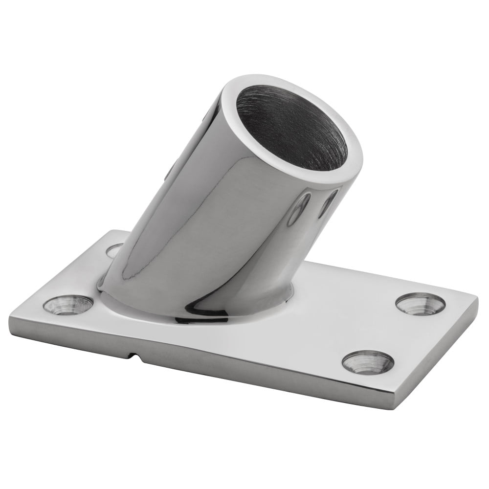 Whitecap 6042C 60° Rectangular Base Rail Fitting with Set Screw - 3" x ...