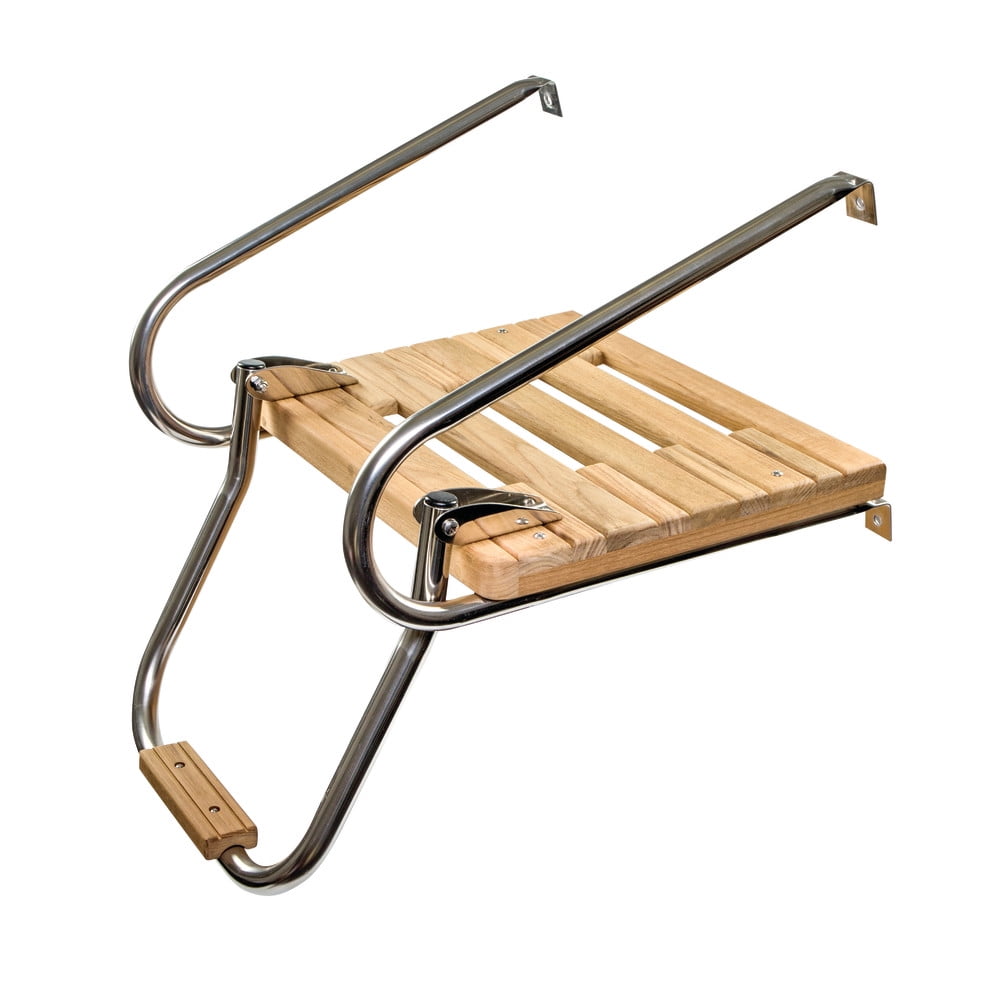 Whitecap 60903 Teak Swim Platform w/Ladder for Boats with Inboard ...