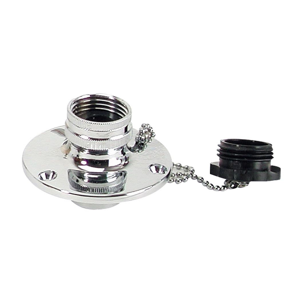 Whitecap P-2455C Chrome-Plated Brass Water Inlet - 1/2" FIPT x 3/4" GHT ...