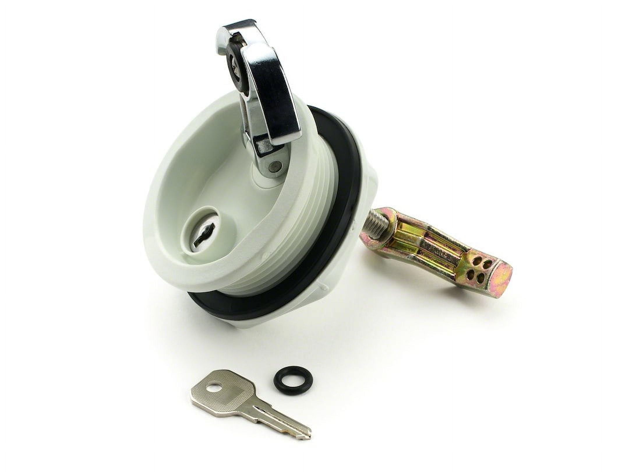 Whitecap S-0226WC T-Handle Latch with Keyed Lock - White - Walmart.com