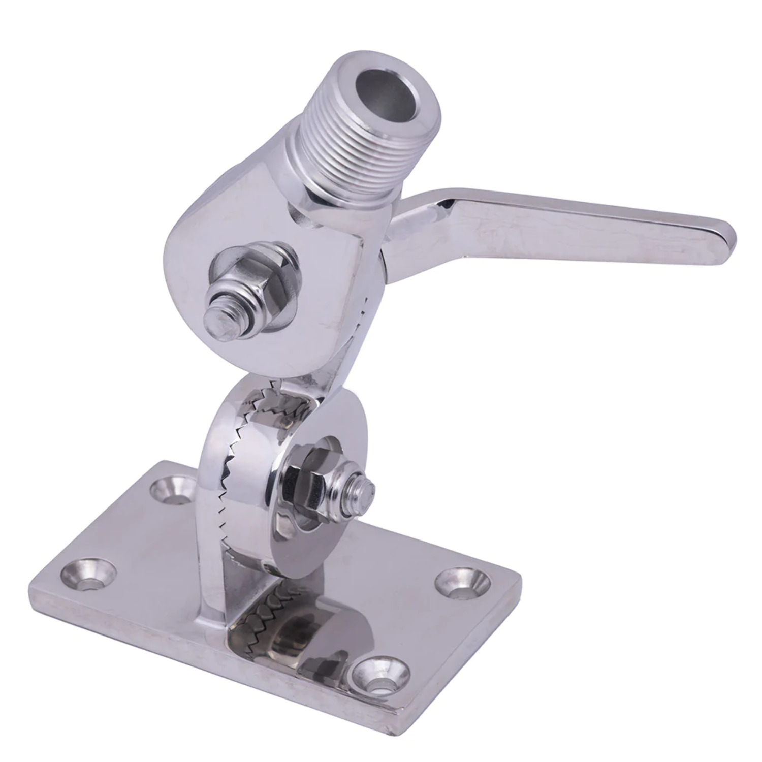 Whitecap S-1802B Heavy-Duty Ratchet & Antenna Mount for Boat, 316 ...