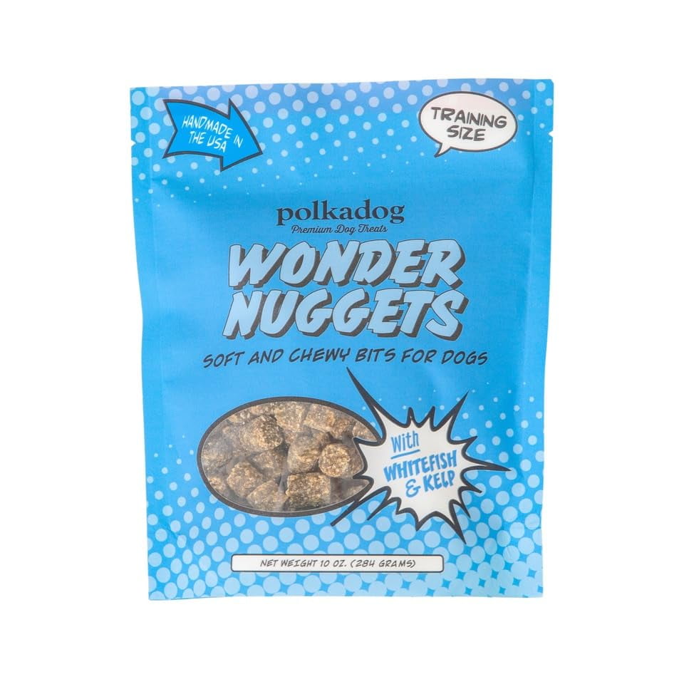 Whitefish & Kelp Wonder Nuggets Dog Treats - All-Natural Pet Training ...
