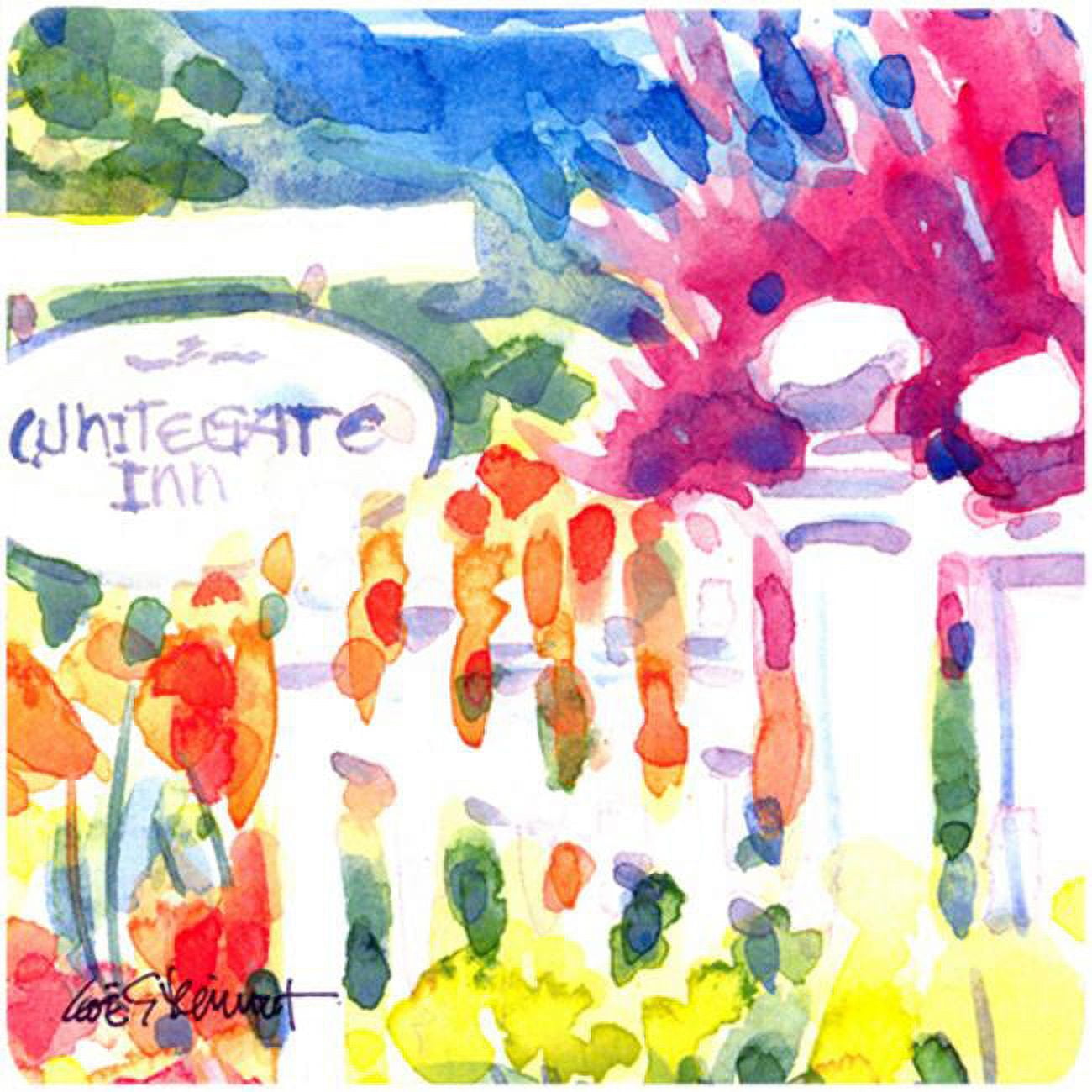 Whitegate Inn Fence Houses Foam Coasters - Set Of 4, 3.5 x 3.5 In ...