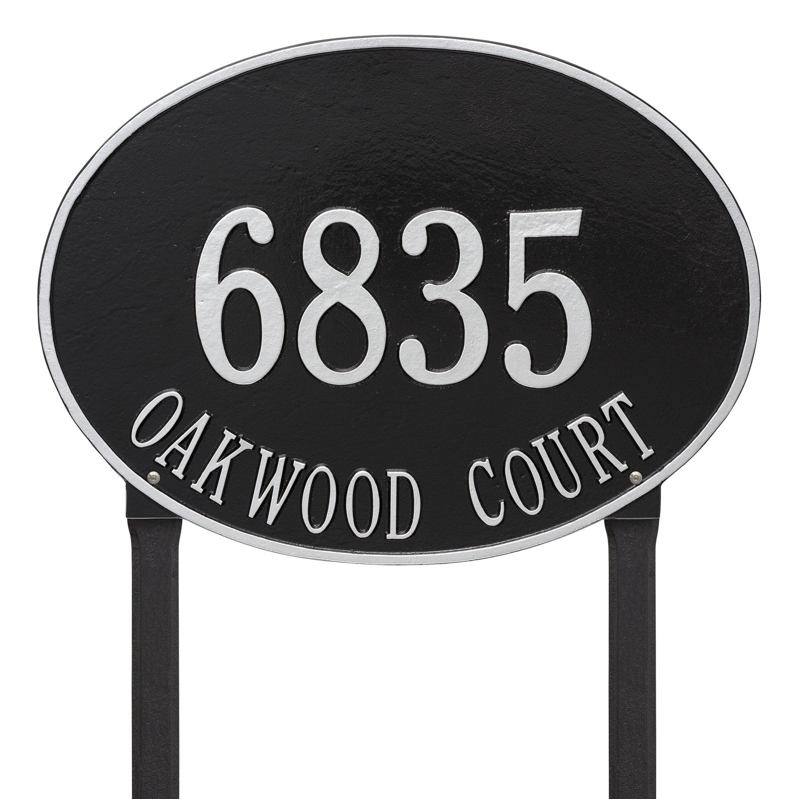 Whitehall 2929BS Hawthorne Oval - Estate Lawn - Two Line in Black ...