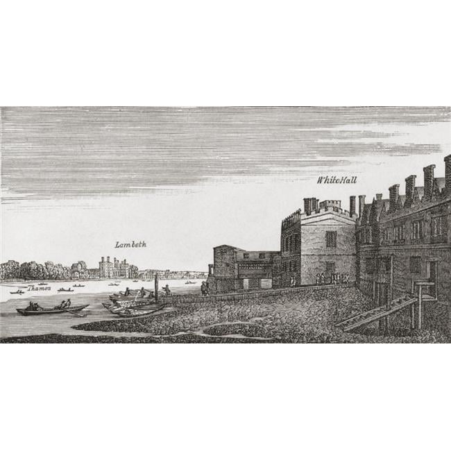 Whitehall, London, England As It Was In The 18th Century From The Book ...
