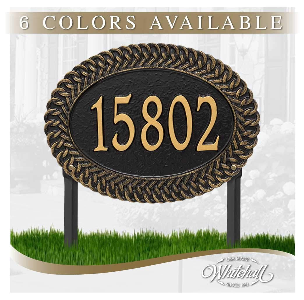 Whitehall™ Personalized Cast - LAWN MOUNTED Chartwell Plaque. Made in ...