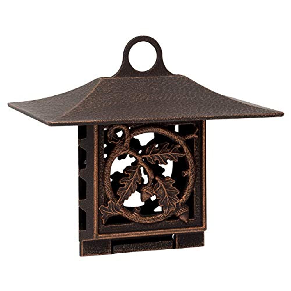 Whitehall Products 30053 Oak Leaf Suet Feeder - Oil Rub Bronze ...