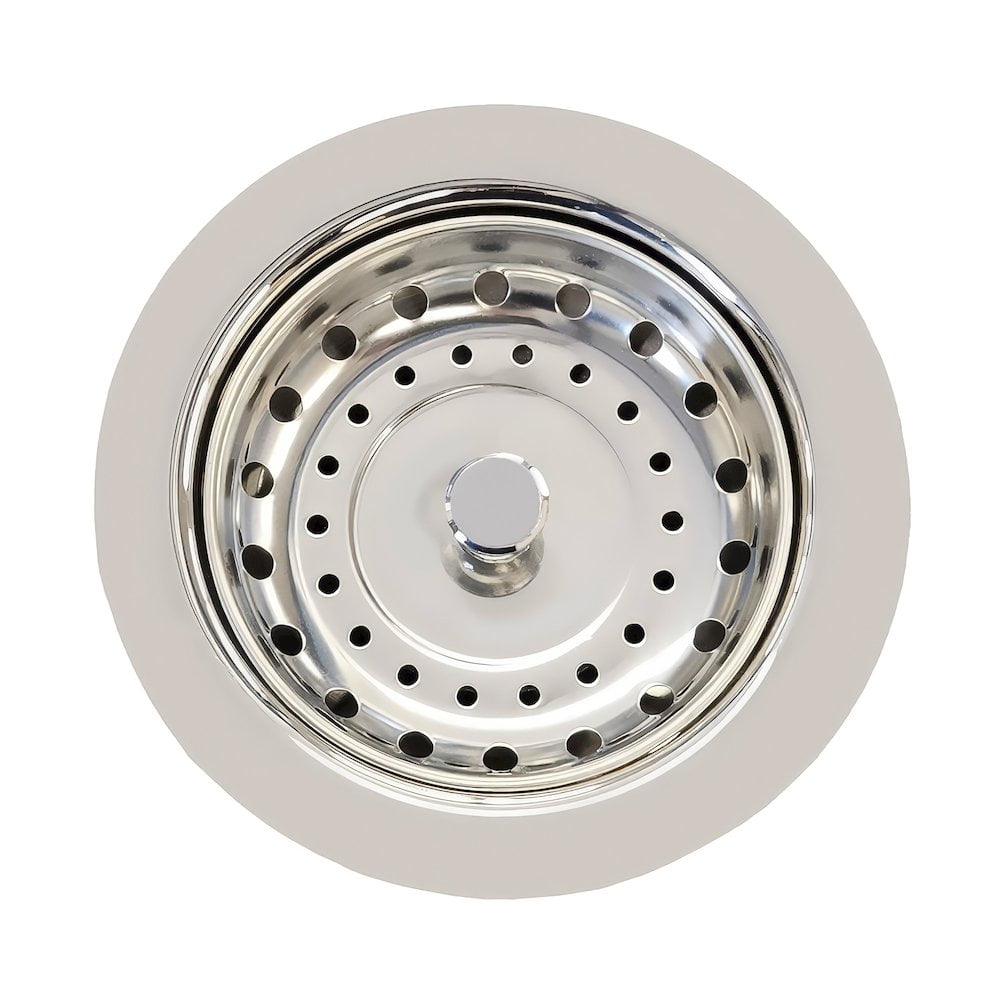 Whitehaus 3 1/2" Basket strainer with lift stopper - Walmart.com