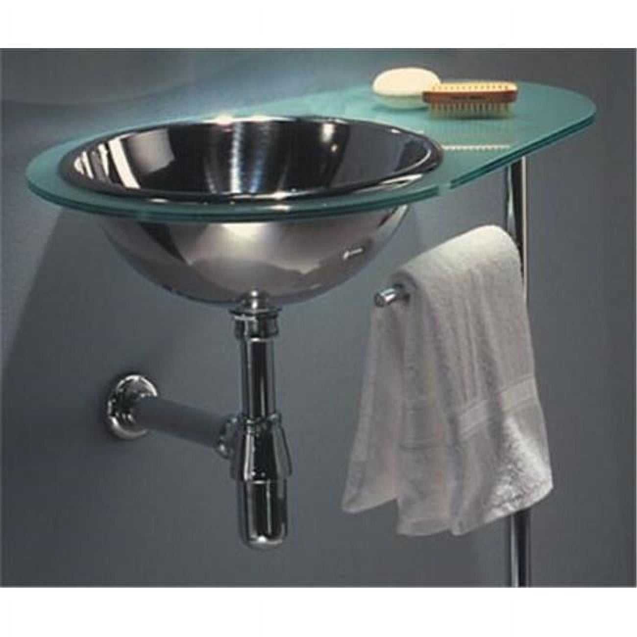 Whitehaus Collection New Generation AQUA laminated matte glass counter ...