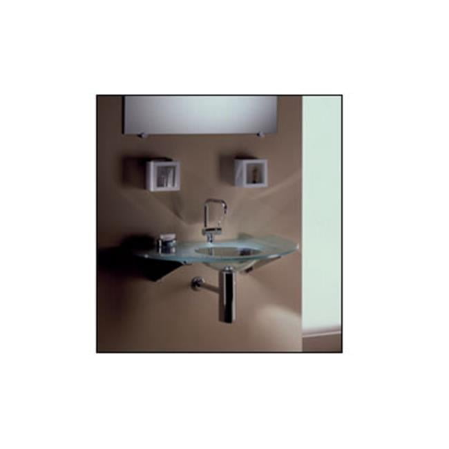 Whitehaus Collection New Generation Large Arched Matte Glass Counter ...