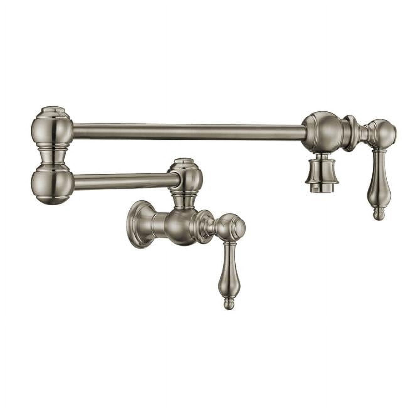 Whitehaus Collection WHKPFLV3-9550-NT-BN Vintage III Wall Mount Pot ...