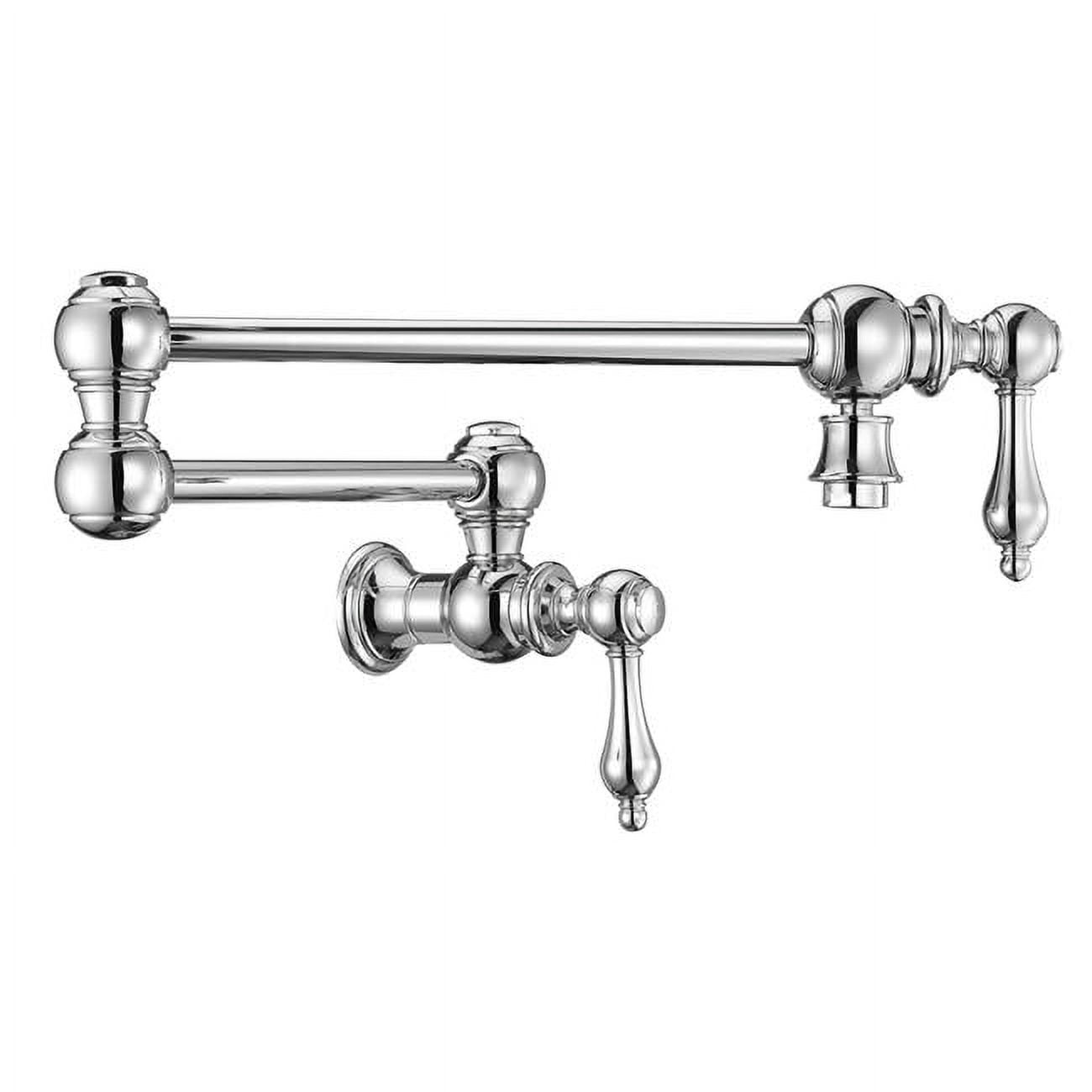 Whitehaus Collection WHKPFLV3-9550-NT-C Vintage III Wall Mount Pot ...