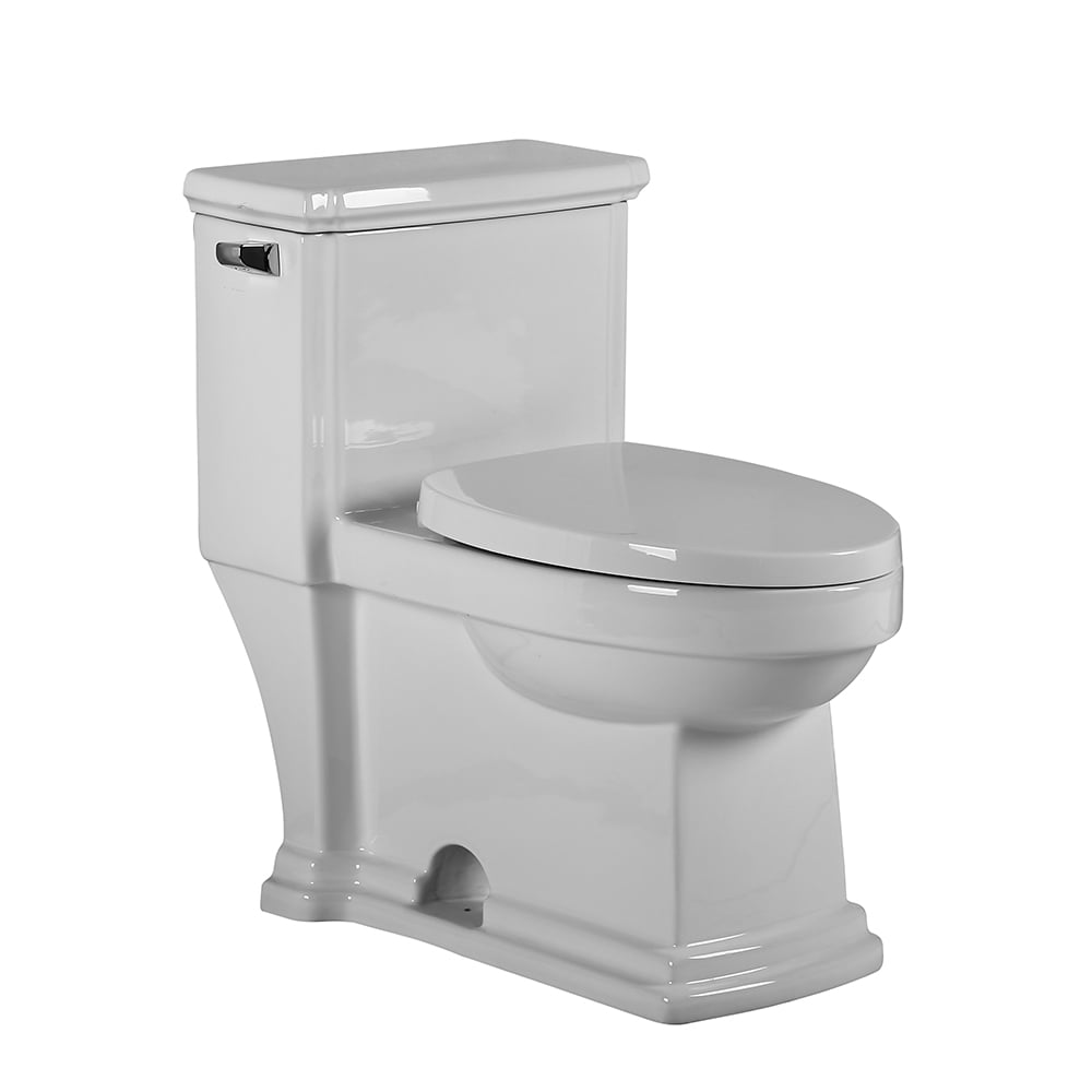 Magic Flush Eco-Friendly One Piece Single Flush Toilet with Elongated ...