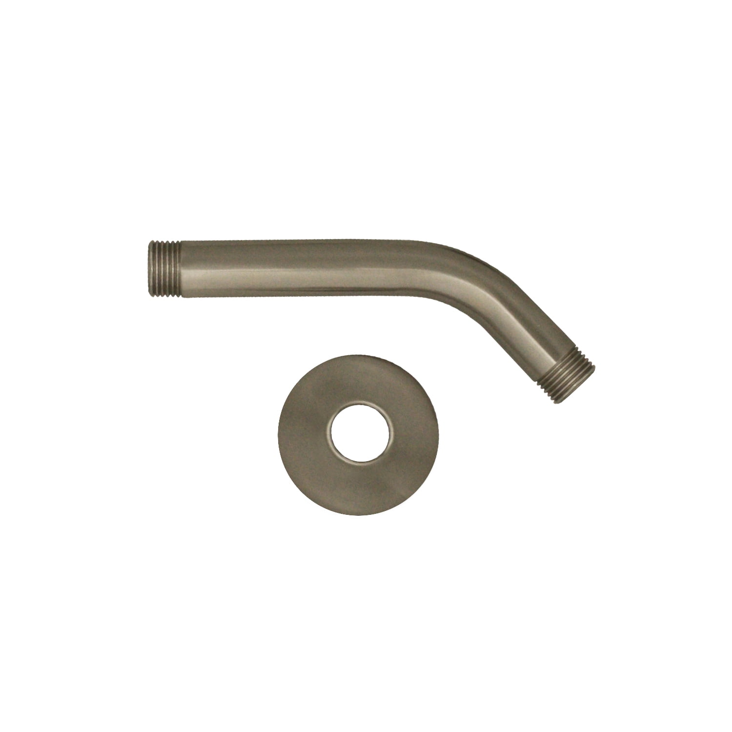 Whitehaus Showerhaus Short Solid Brass Shower Arm with Solid Brass ...