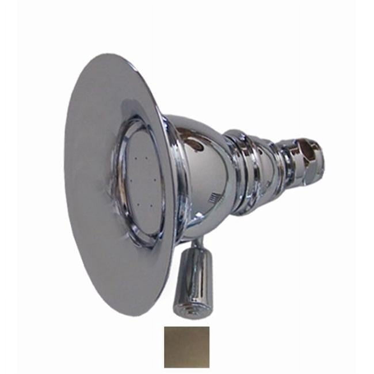 Whitehaus Bathroom Shower Head With Brushed Nickel Finish WHOSA30-4.3 ...