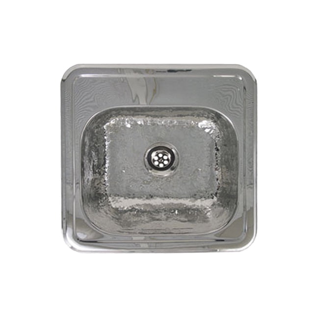 Whitehaus Decorative Square Drop-in Entertainment/Prep Sink with a ...
