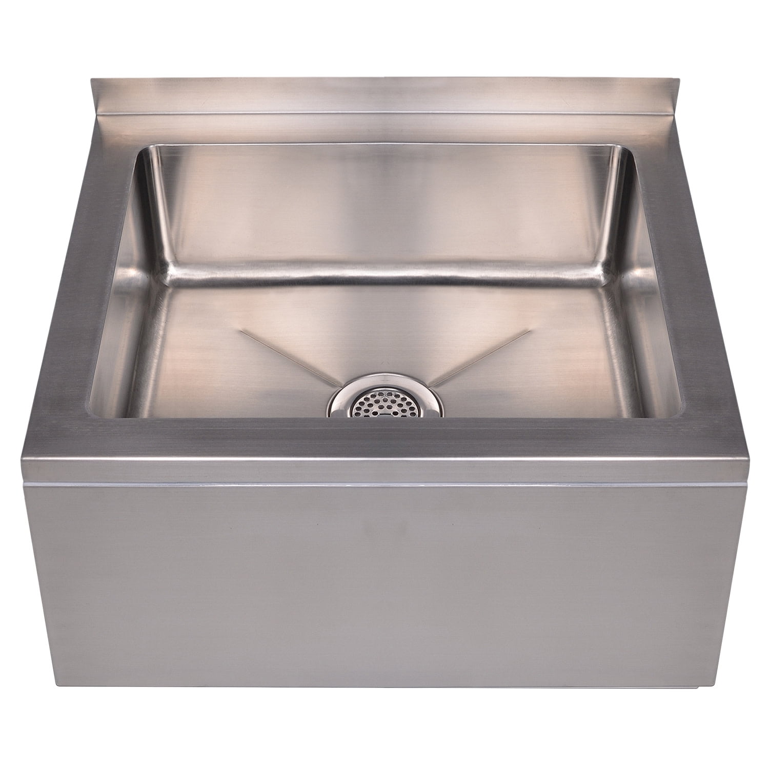 Whitehaus Whms2424 Noah's Wall Mounted Single Basin Stainless Steel ...