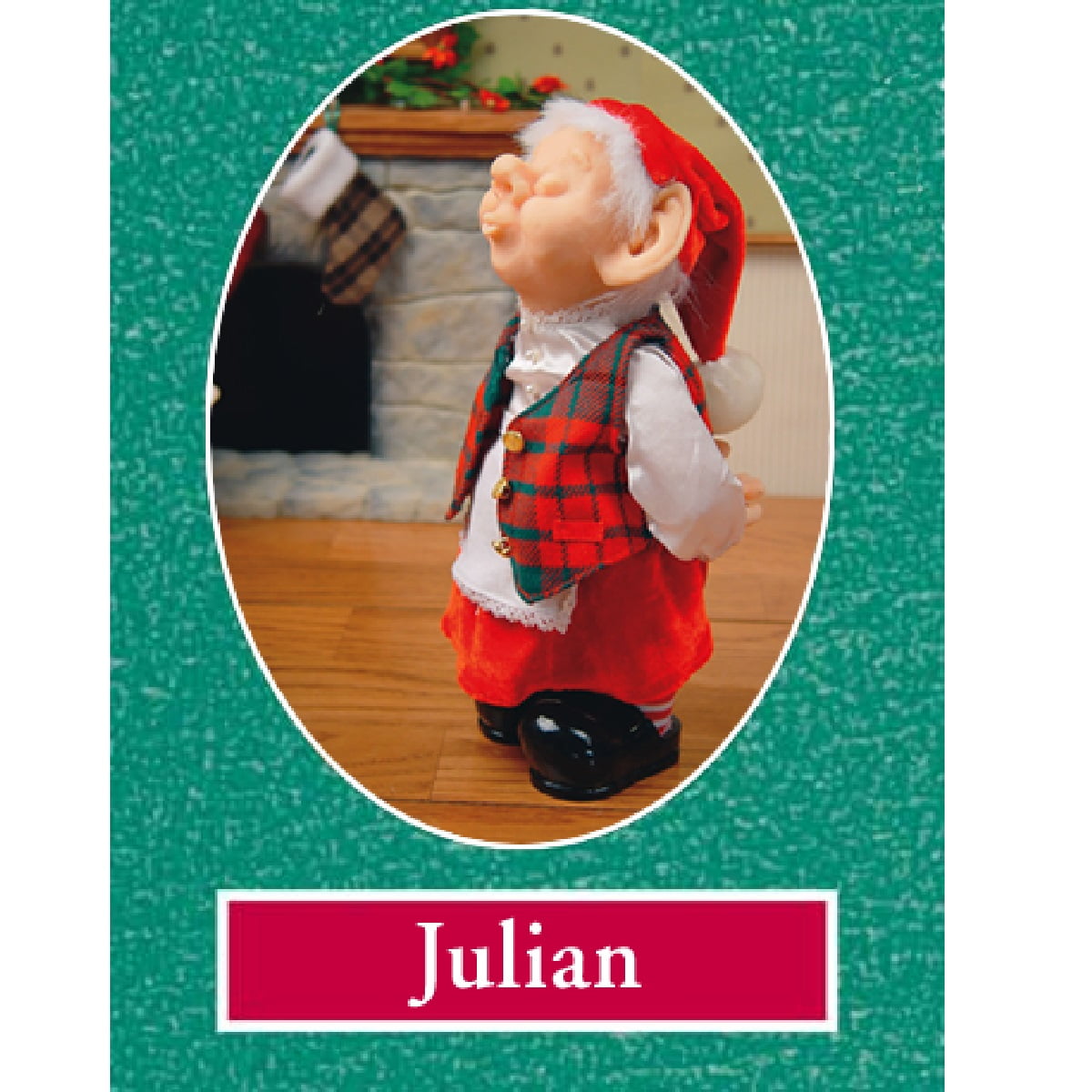 11" Zims The Elves Themselves Julian Collectible Christmas Elf Figure ...