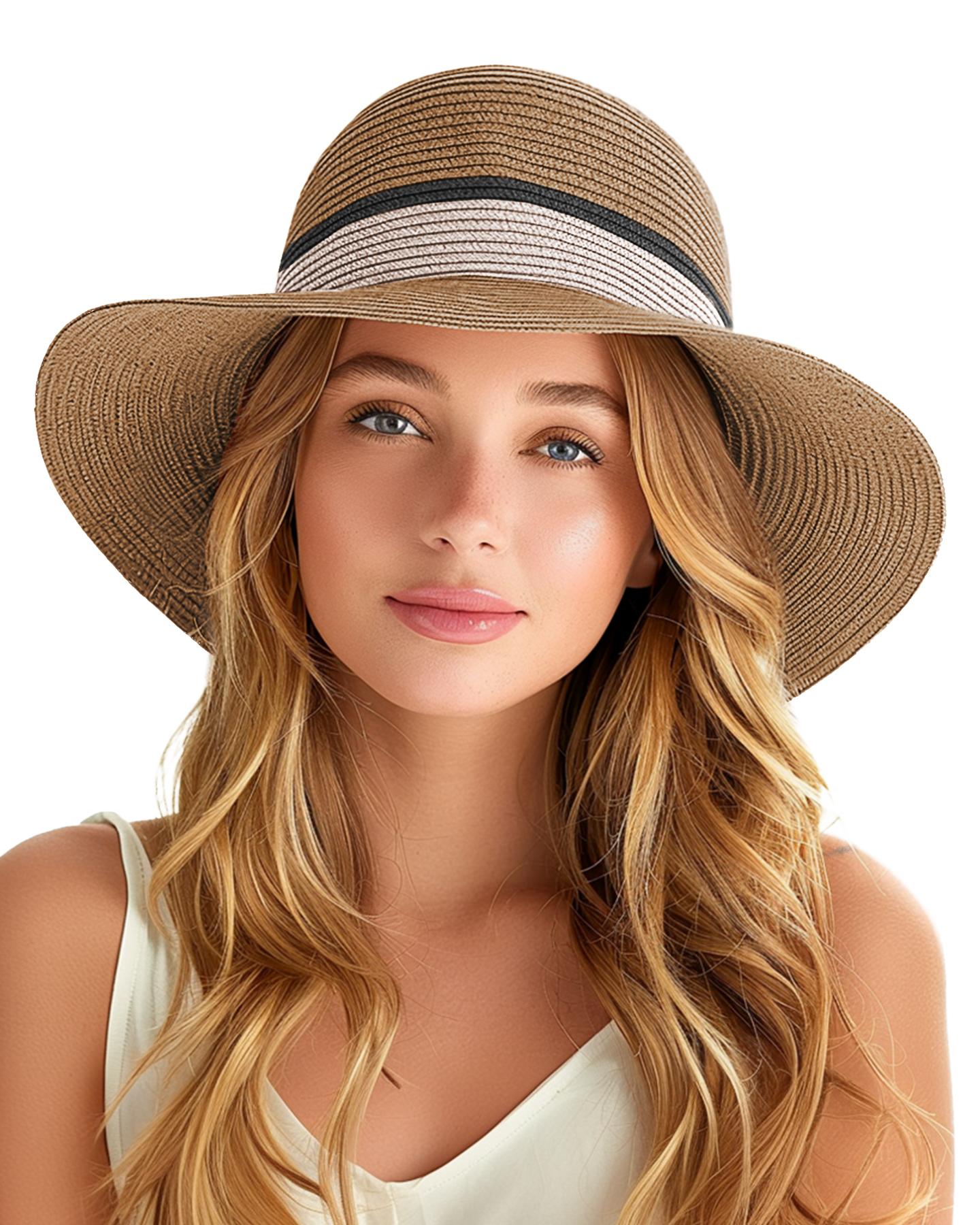 Charmgo Bucket Hat Clearance, Ladies Women Casual Wide Brimmed Straw ...