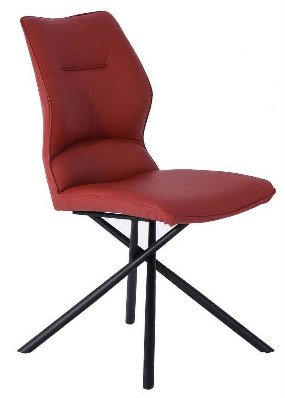 Whiteline Imports Dining Chair in Burgundy - Walmart.com