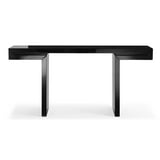 Whiteline Modern Living Black Delaney Contemporary High Gloss Lacquer ...