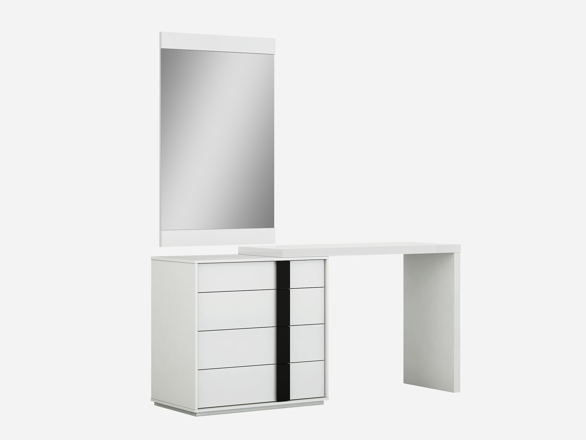 Whiteline Modern Living Kimberly Dresser Extension, White - Walmart.com