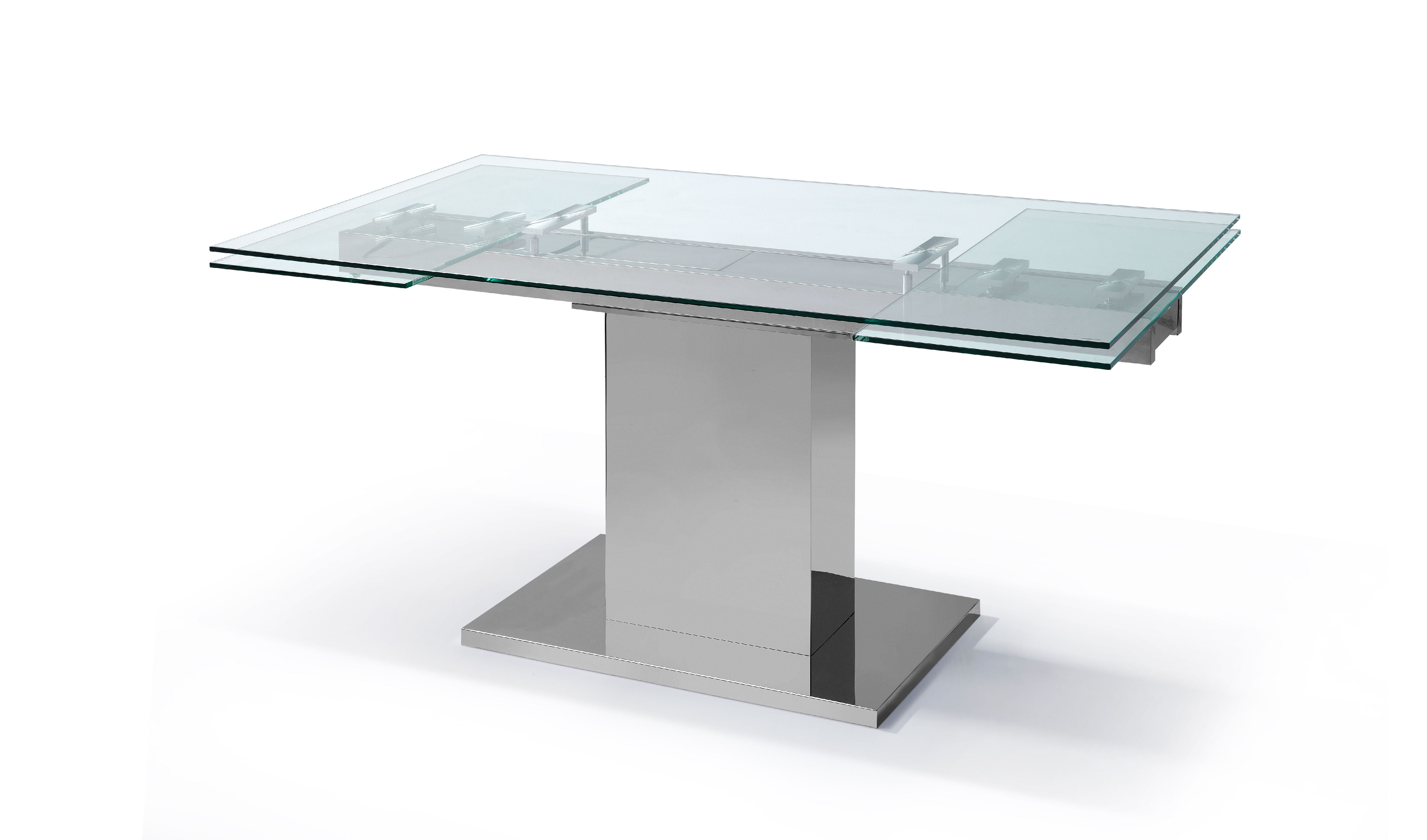 Whiteline Modern Living Silver Slim Contemporary Dining Table - Walmart.com