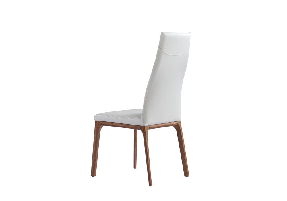 Whiteline Modern Living White Ricky Contemporary Faux Leather Dining ...