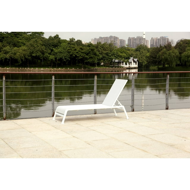 Whiteline Modern Outdoor Living White Sunset Contemporary Outdoor ...