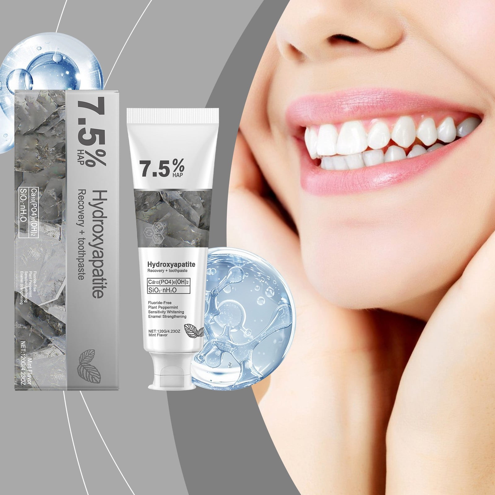 Nano Hydroxyapatite Toothpaste 7.5% Hydroxyapatite Appropriate For ...