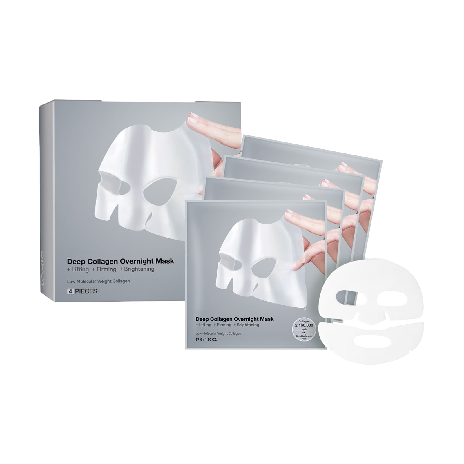 Whitening Face Mask 4 Pack, Brightening & Glow Boosting Sheet Mask for ...